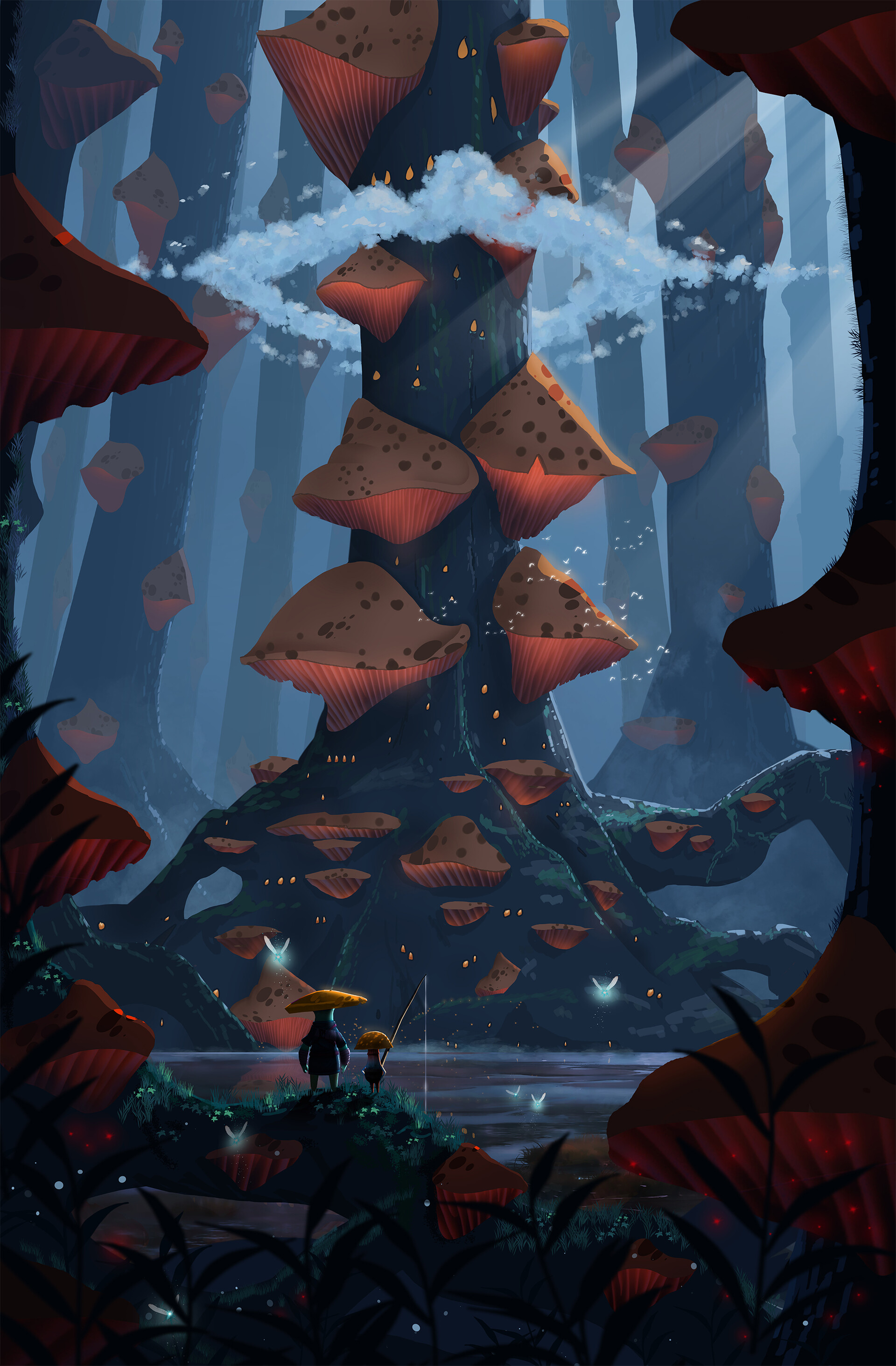 ArtStation - the house of shroom people project AWE