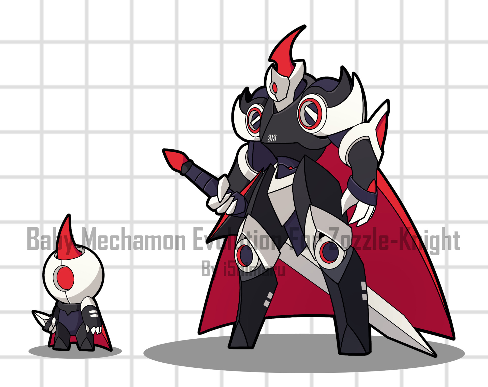 ArtStation - Baby mechmon Evo. III For Zozzle-Knight