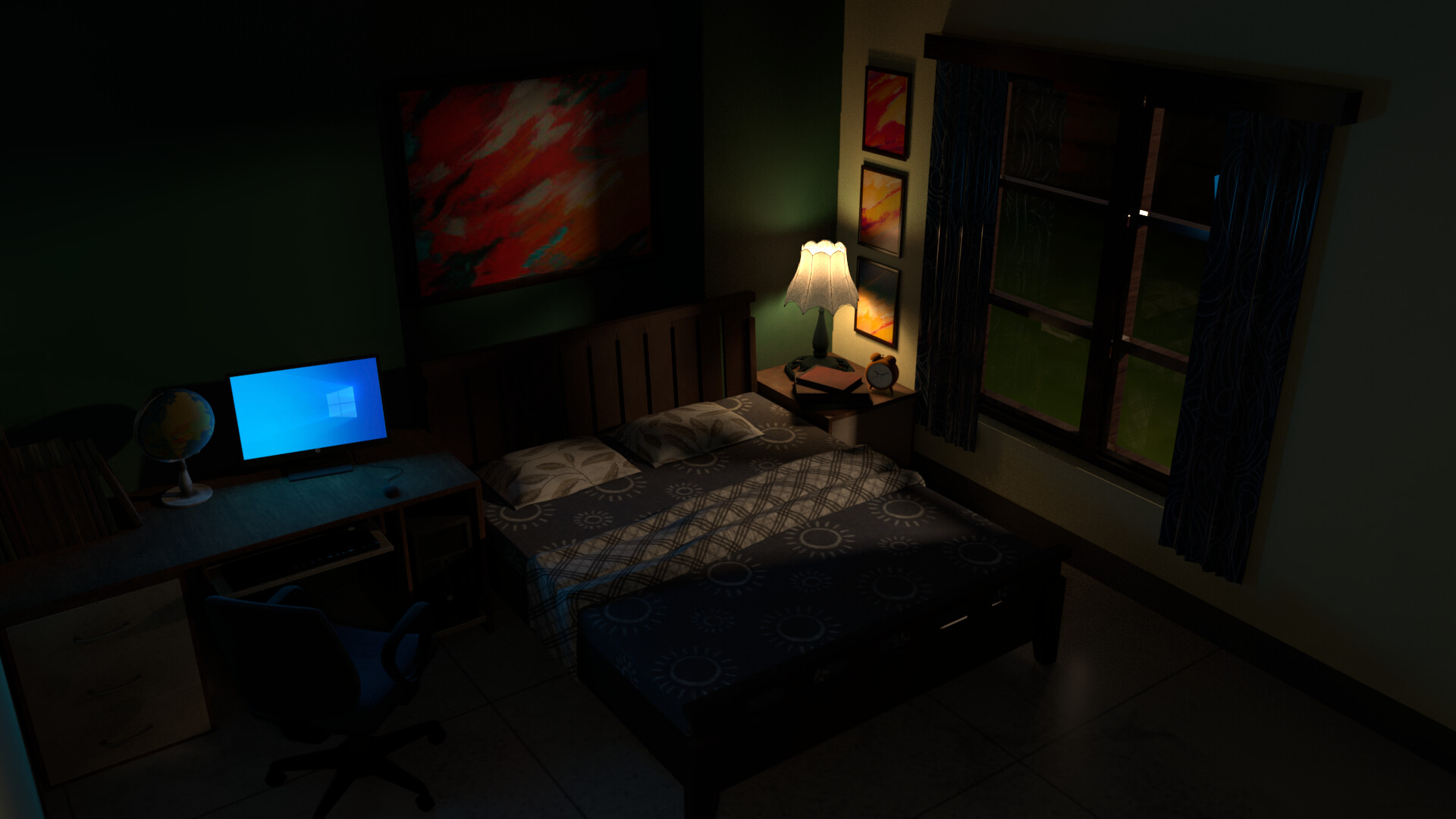 ArtStation - Day & Night Interior Lighting - 3D