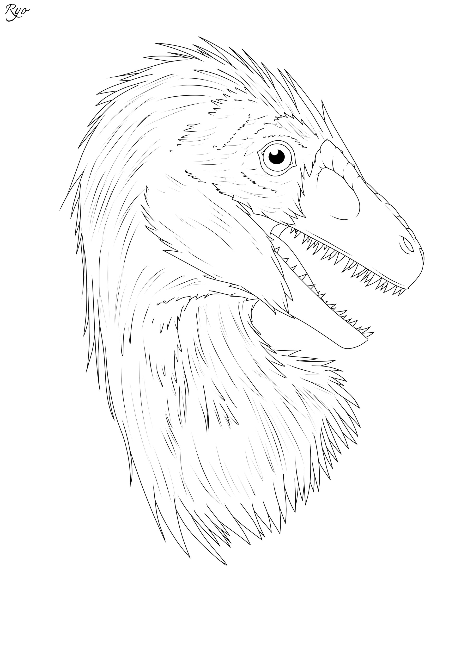dromaeosaurus coloring pages