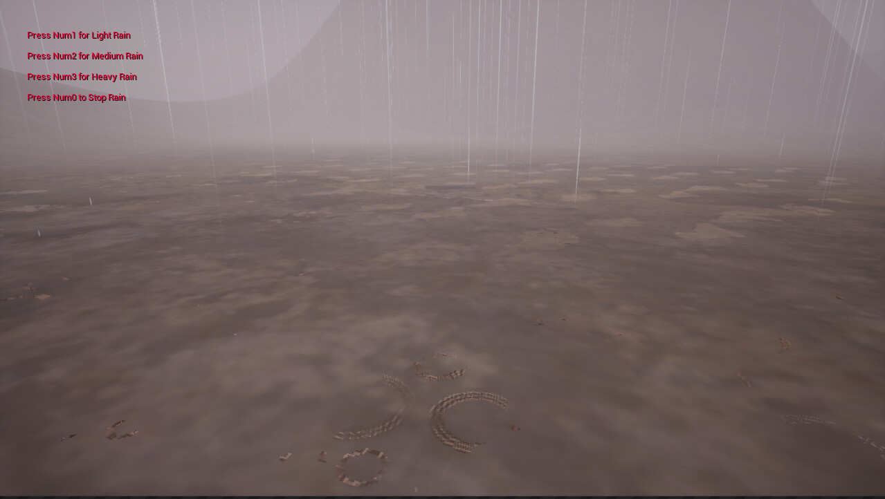 Josh Collins - Unreal Engine Rain weather system with puddles and ripples