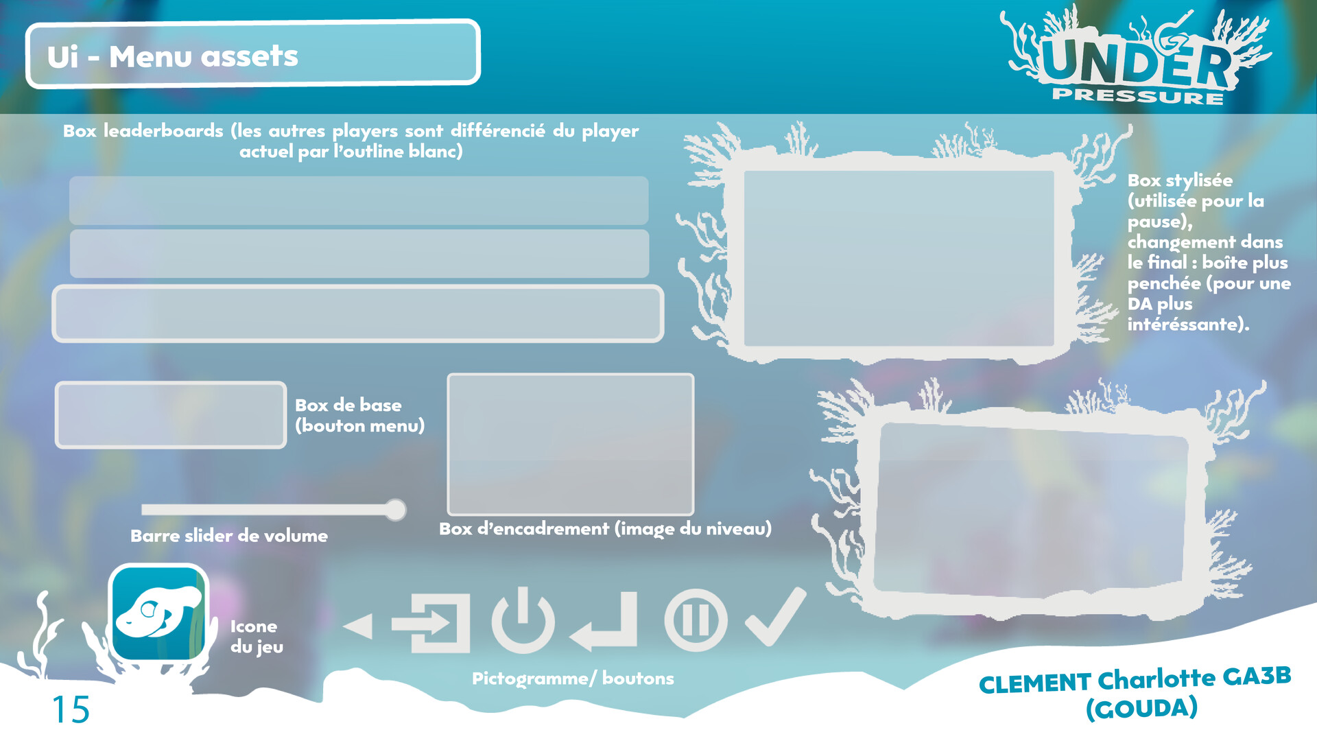 Charlotte Clément - Under Pressure - Plateformer : User Interface