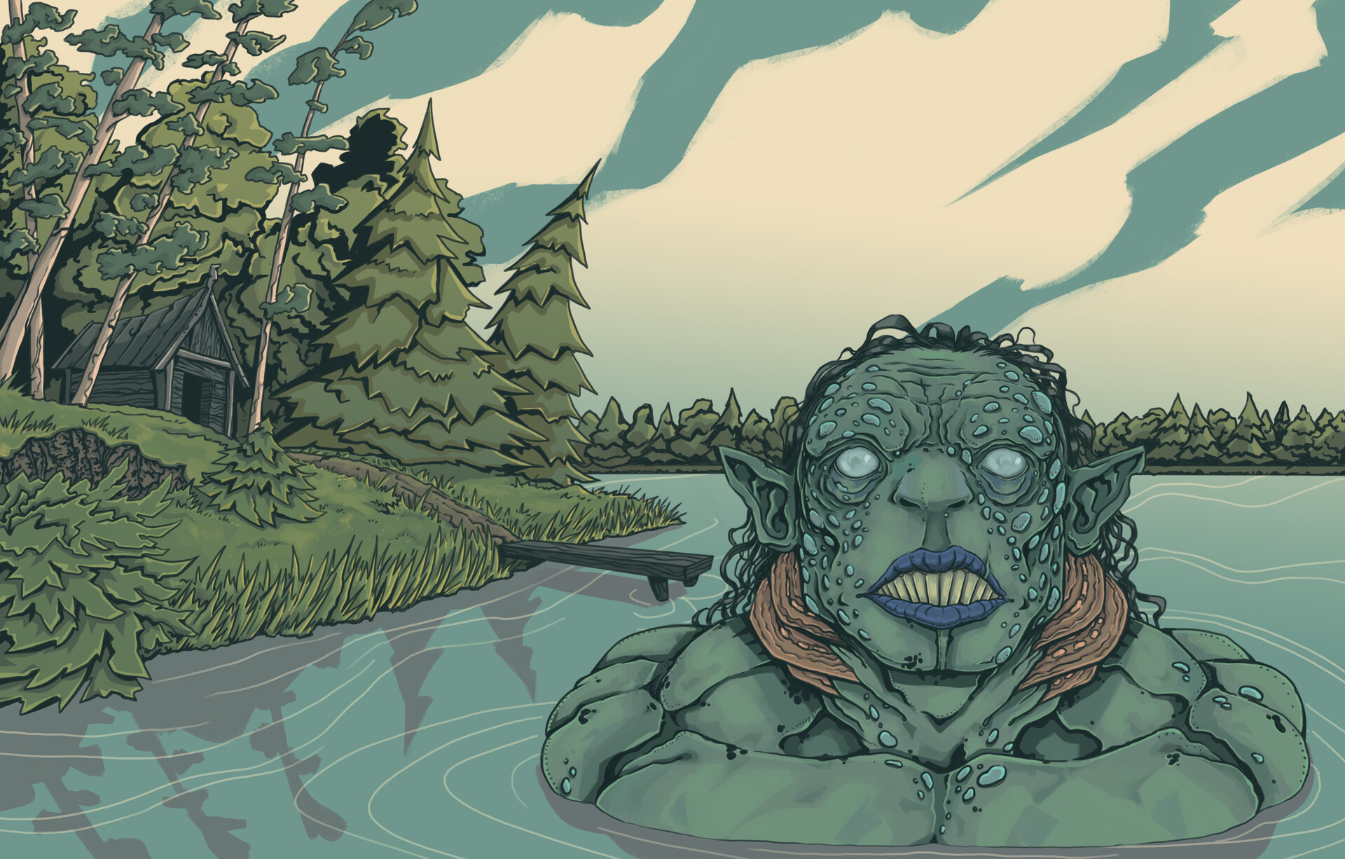 ArtStation - Lake Monster