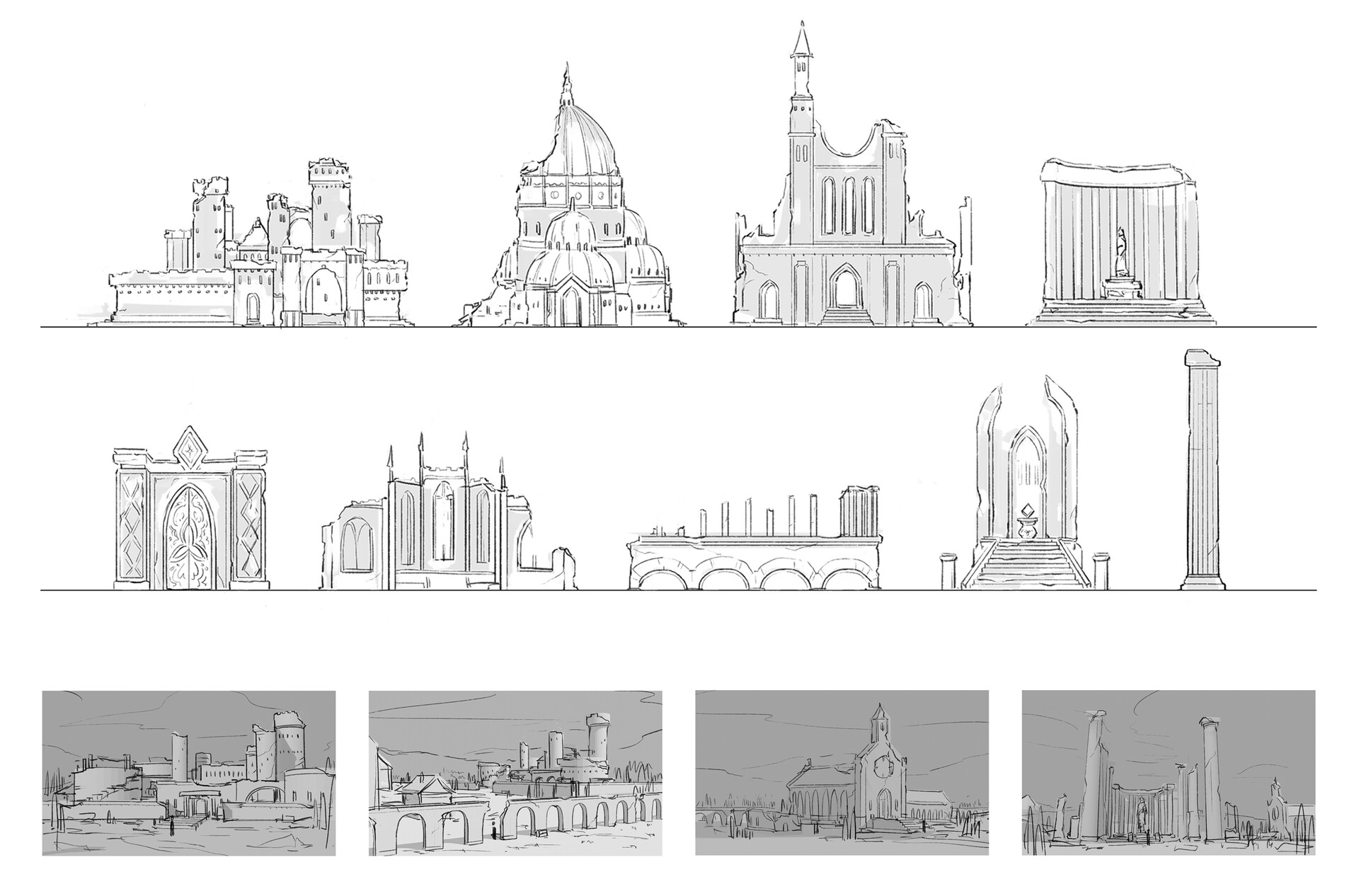 Sherry Shang - Fantasy Castle Architecture