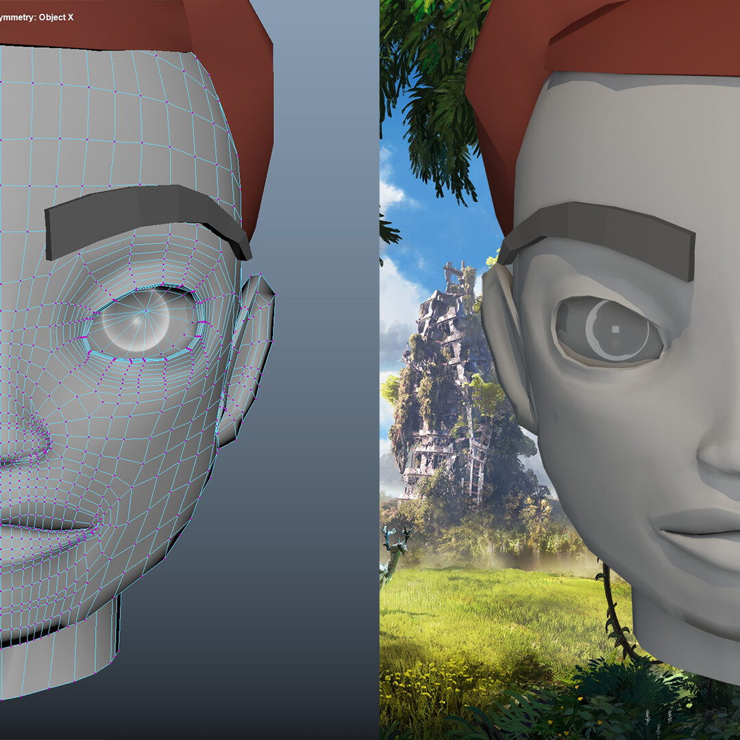 ArtStation - Character Modelling base in Maya