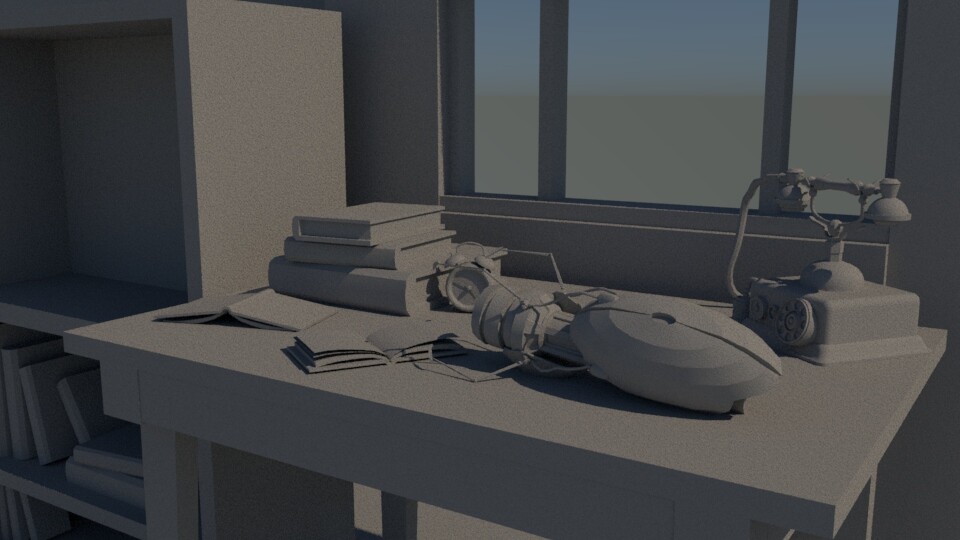 ArtStation - Working Scene ( in progress )