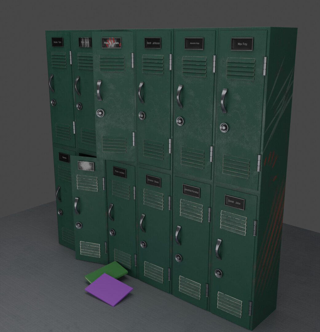ArtStation - School Locker. Game Ready.