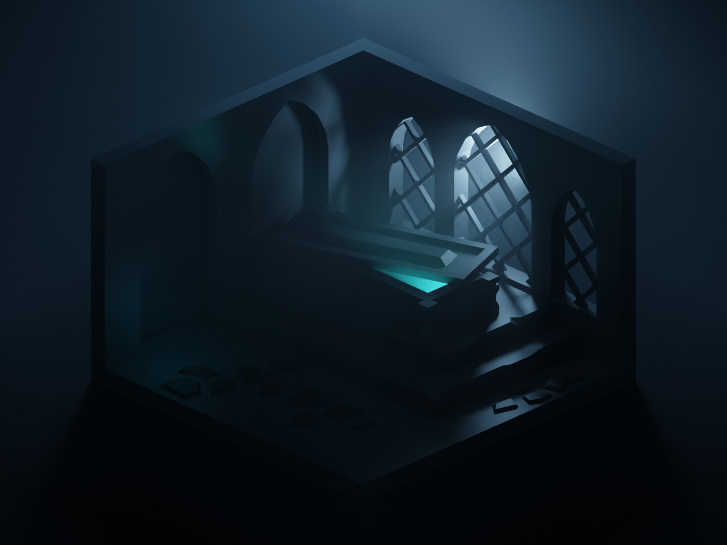 ArtStation - LowPoly Crypt