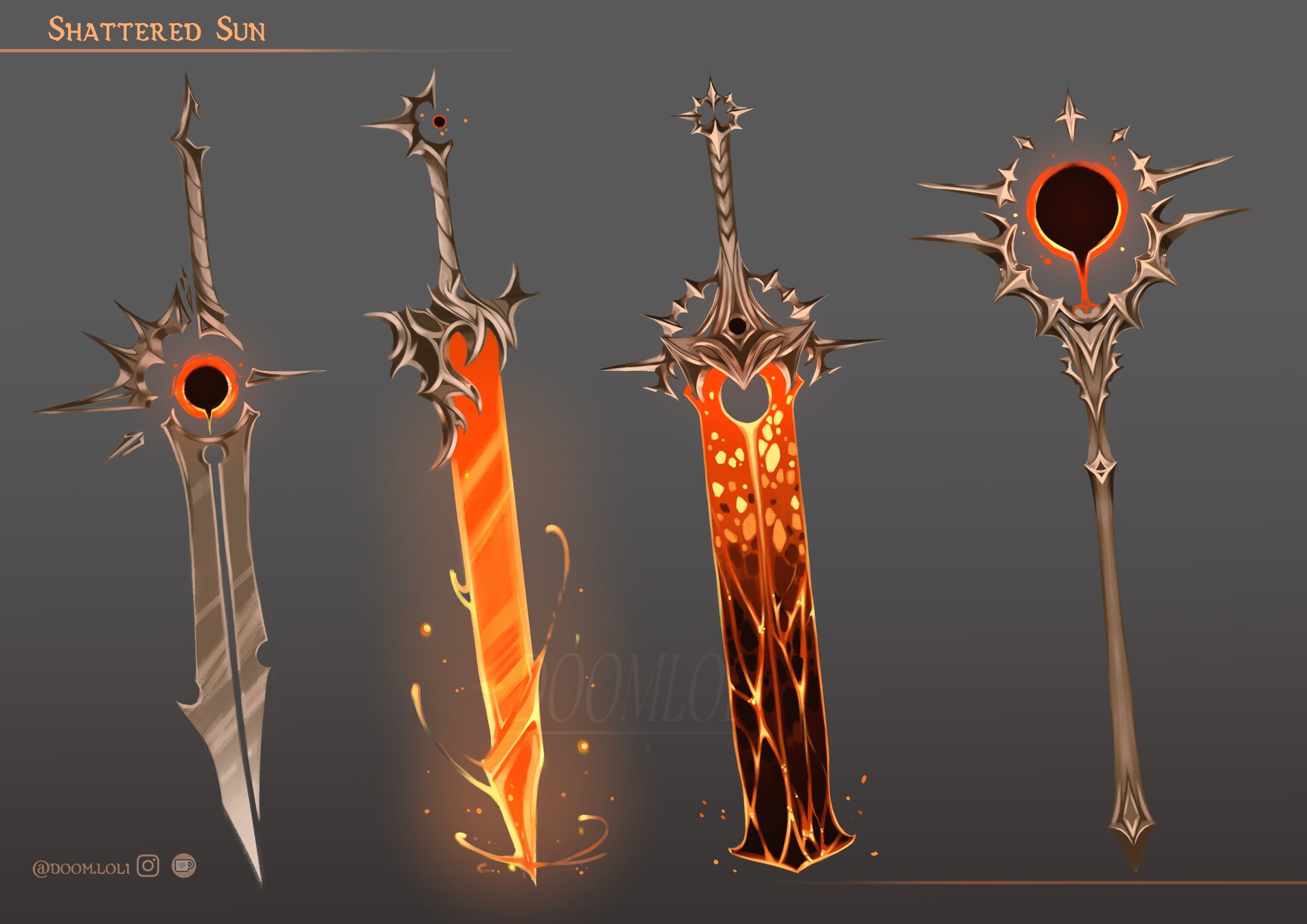 ArtStation - Weapon design - [Shattered Sun]