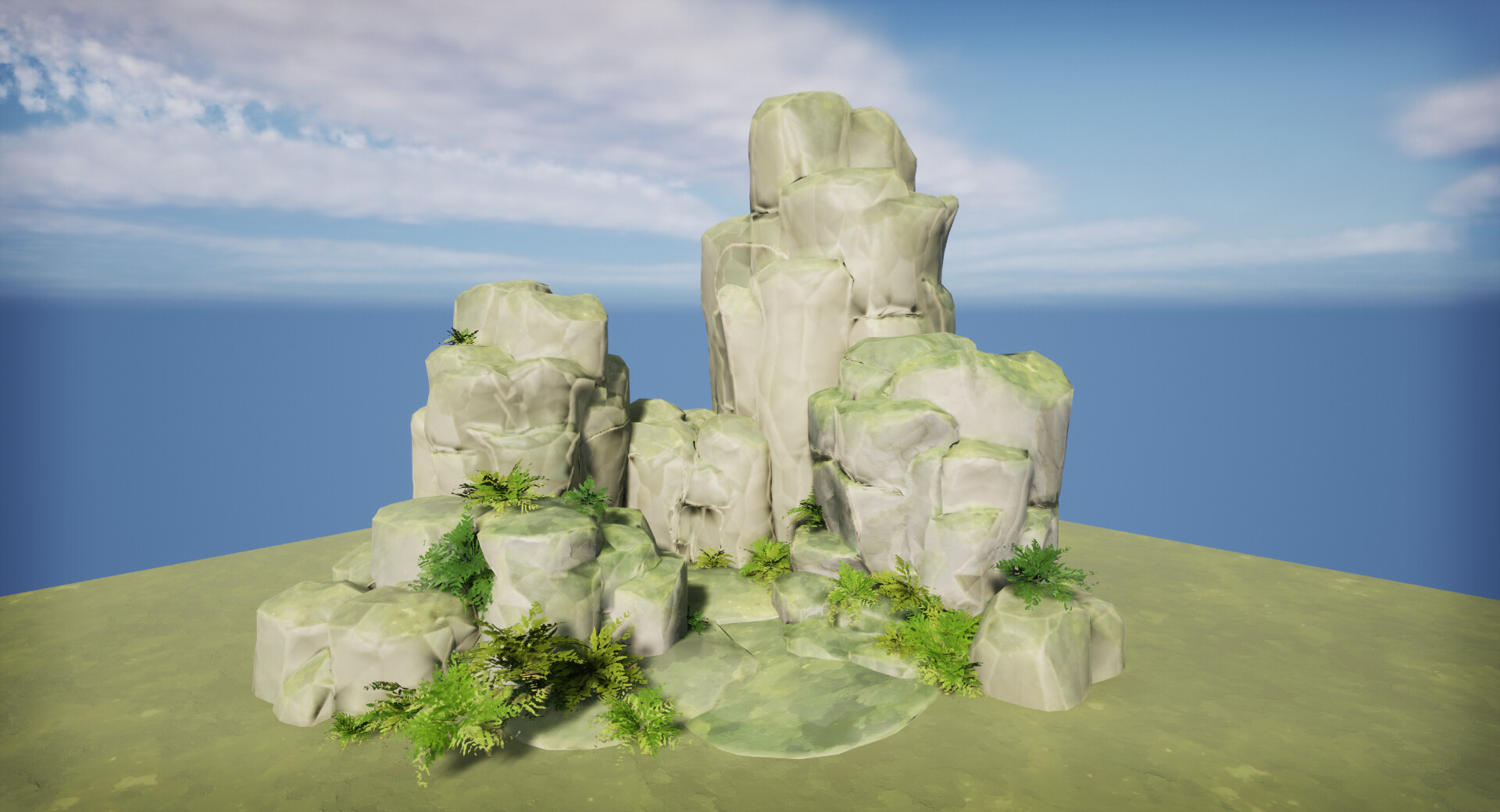 Aubane Rittano - Procedural Stylized Rock - Houdini