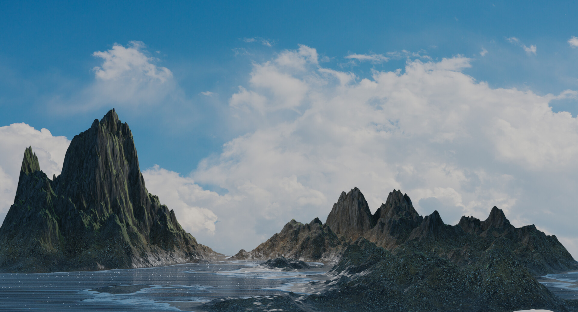 ArtStation - landscape texture model - Blender