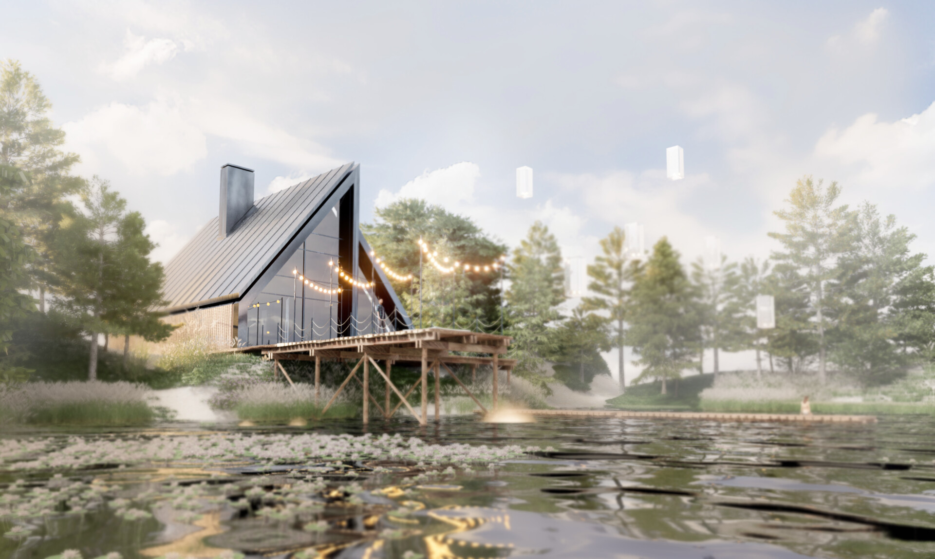 ArtStation - Lake house concept