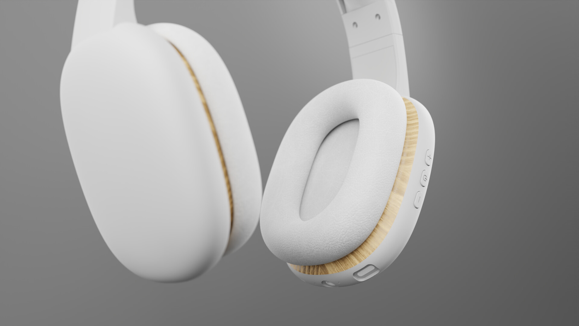 ArtStation - 3D white Headphone cgi render