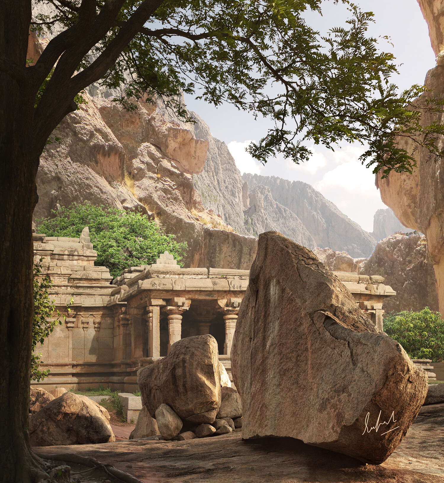 ArtStation - AN ANCIENT TEMPLE