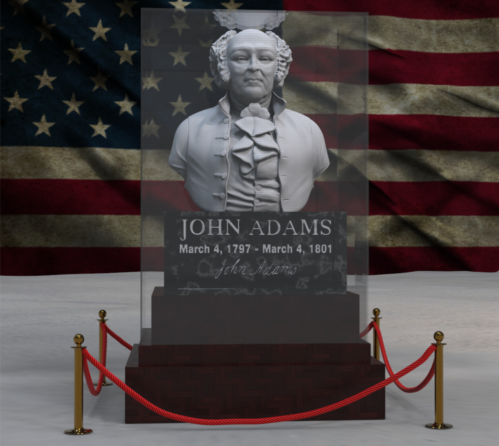 ArtStation - Bust John Adams
