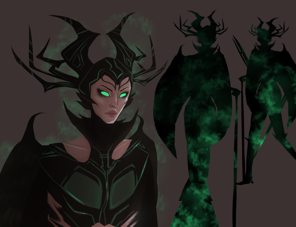 ArtStation - Hela Odinson X Maleficent