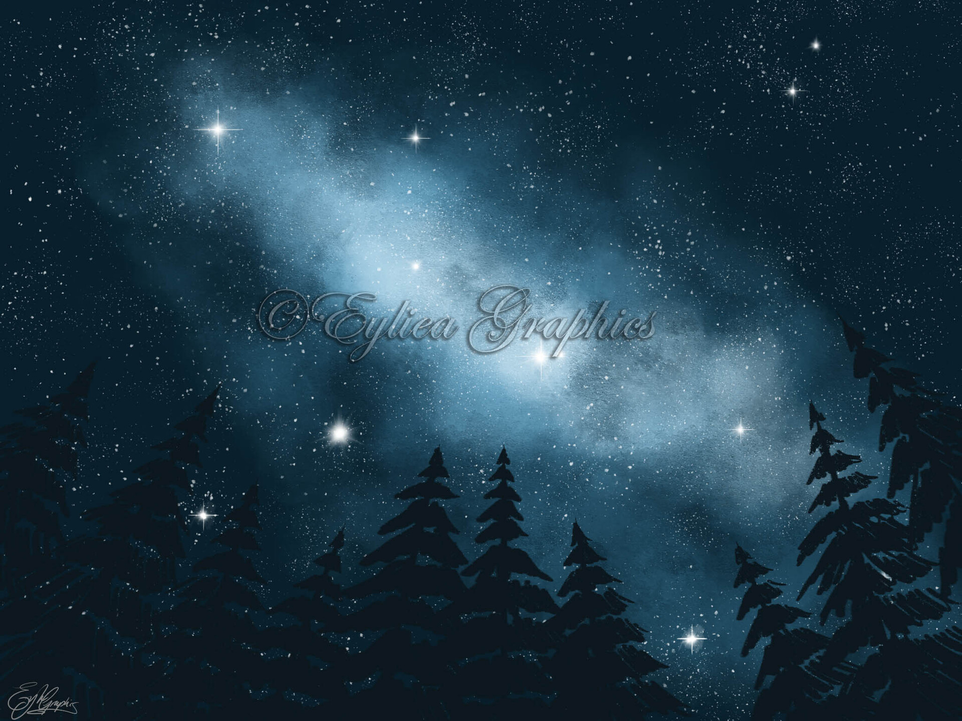 ArtStation - Forest amongst the Stars