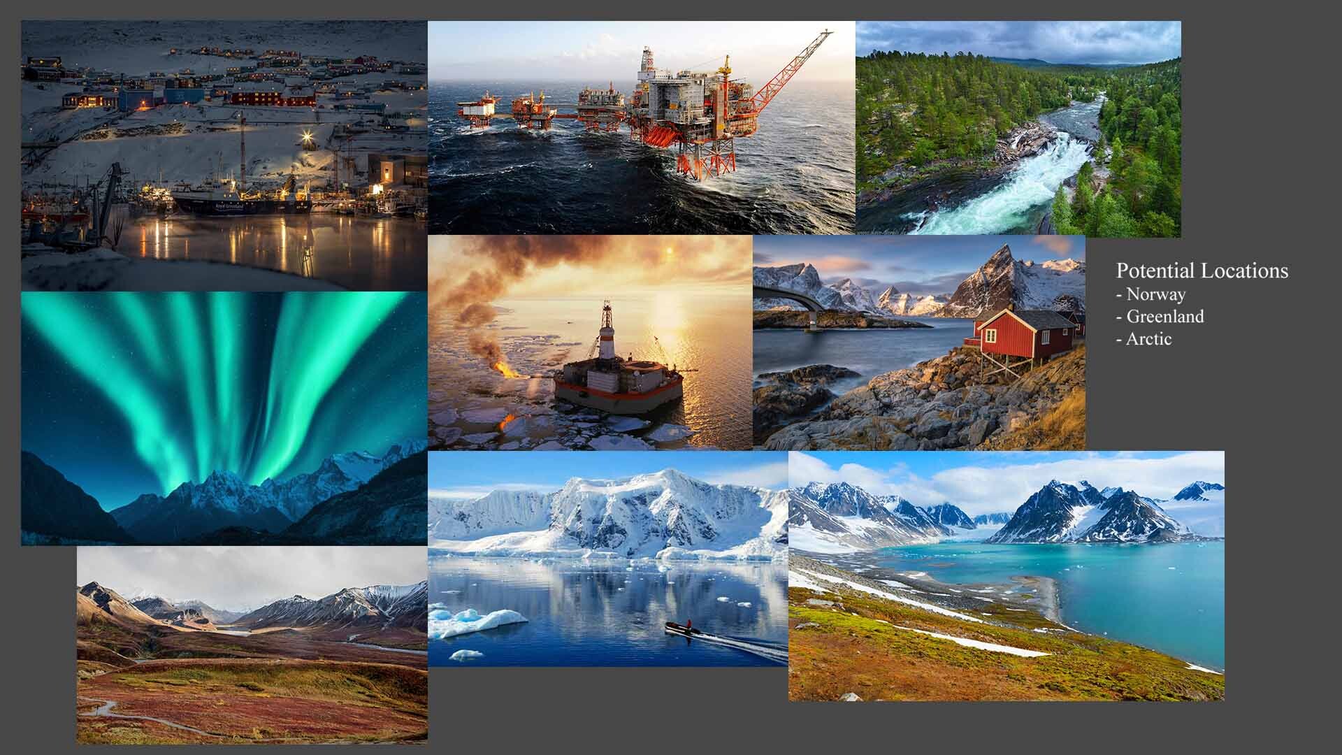 how to draw an arctic environment