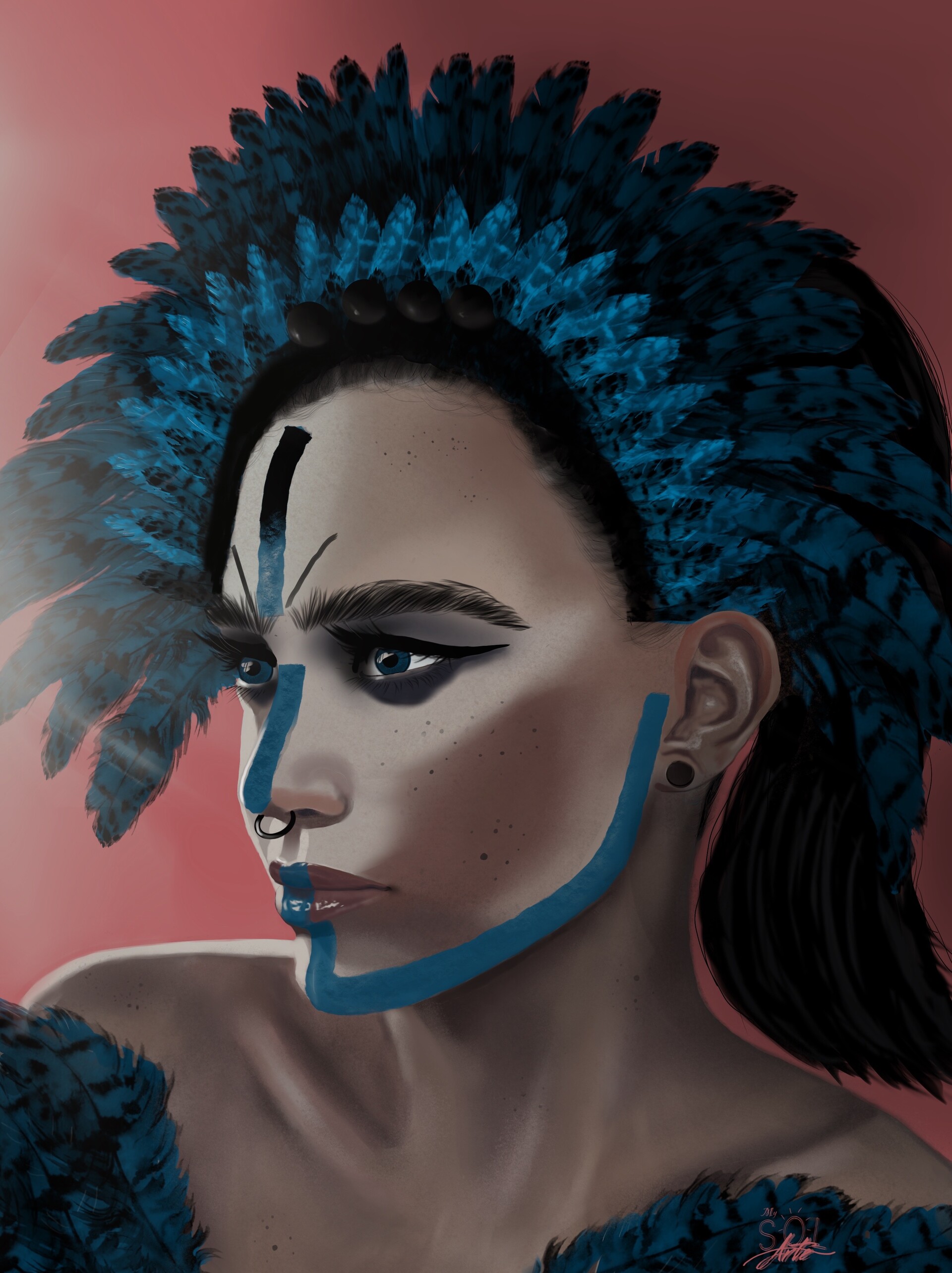 ArtStation - Warrior - entre for la_aura do it in your style