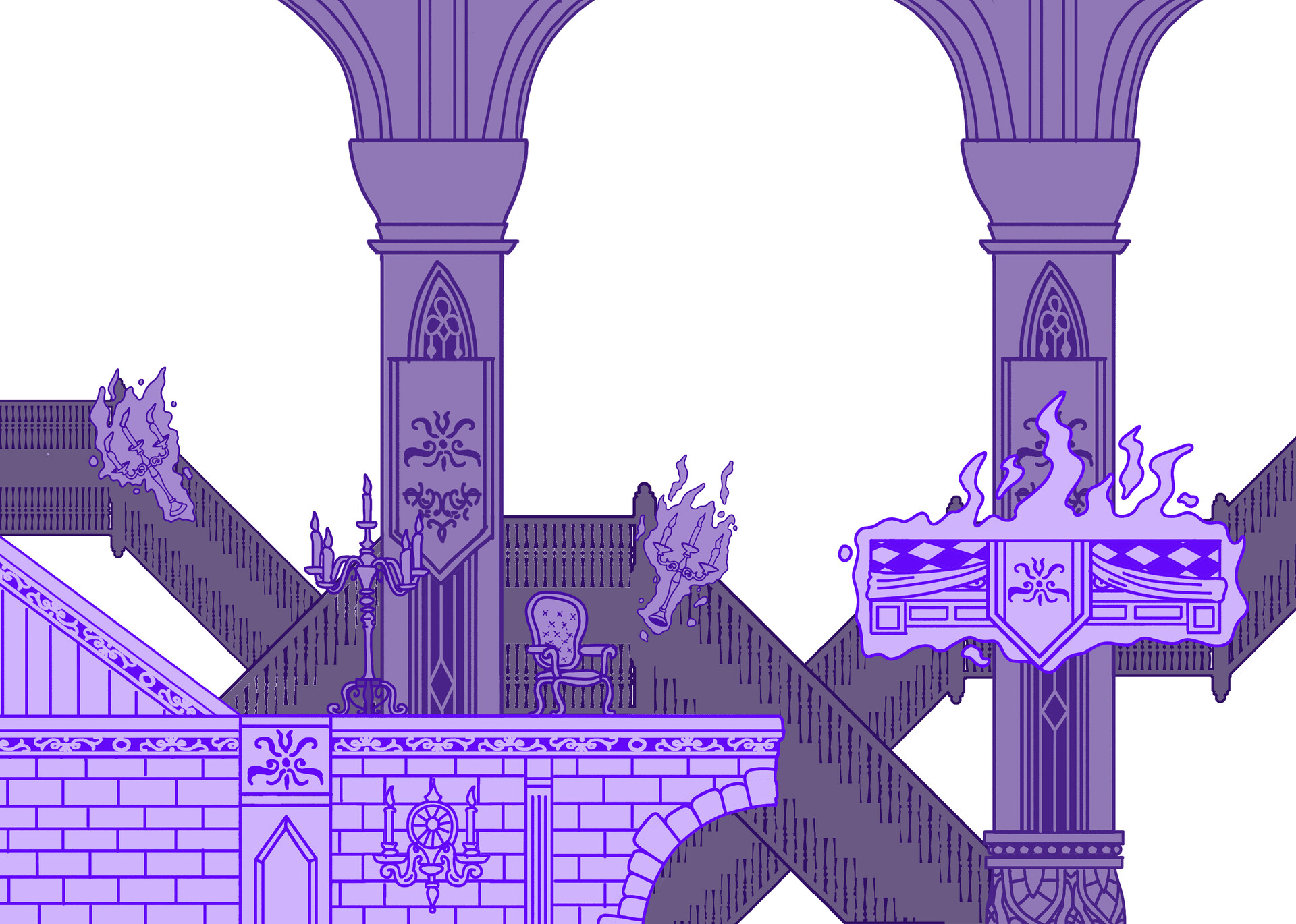 ArtStation - Twisted Chateau Level Design Concept (Work In Progress)