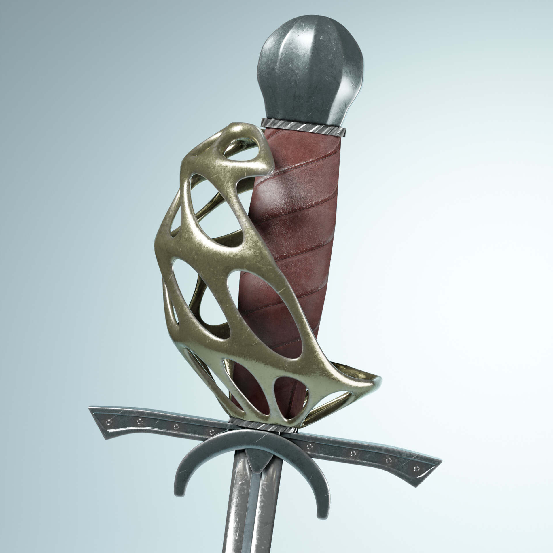 ArtStation - High-poly medieval rapier