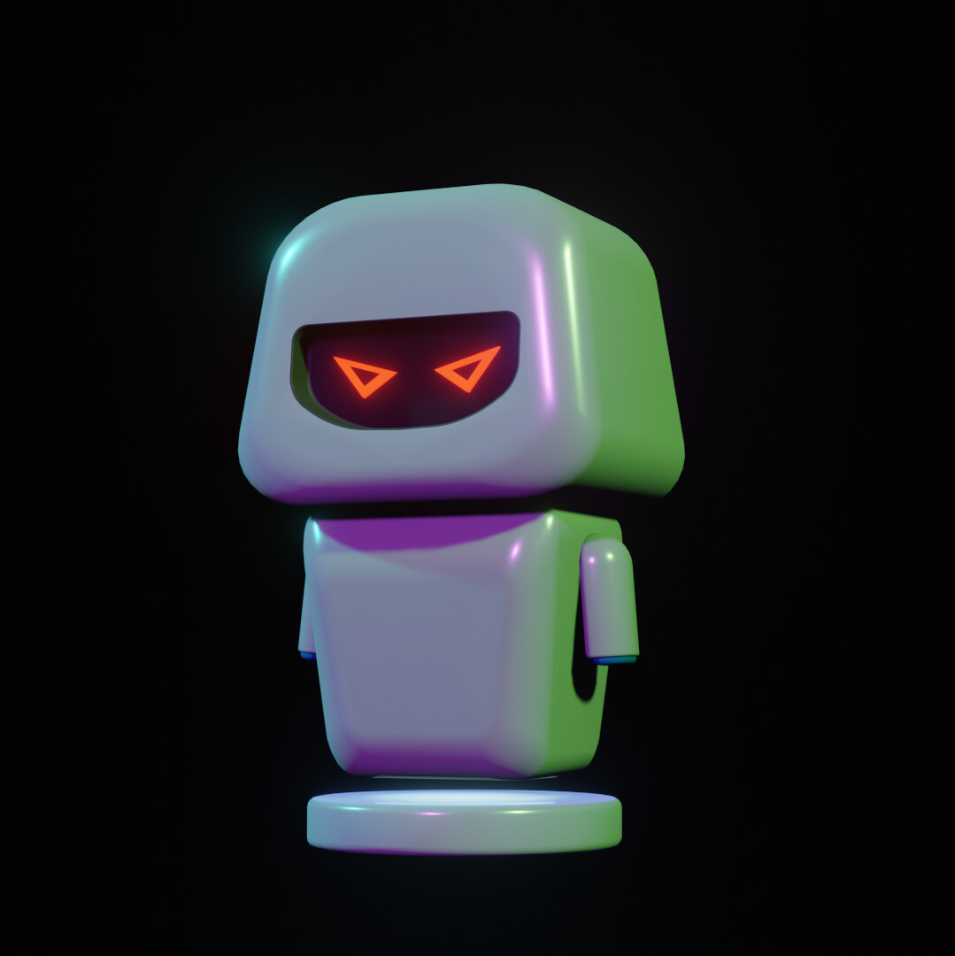 ArtStation - Cute Robot Figurine