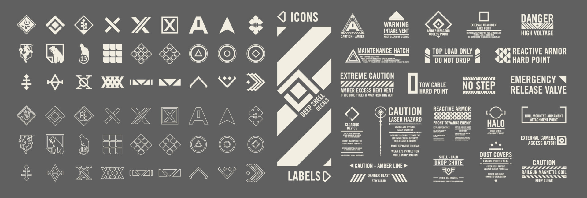 ArtStation - Mech Decals