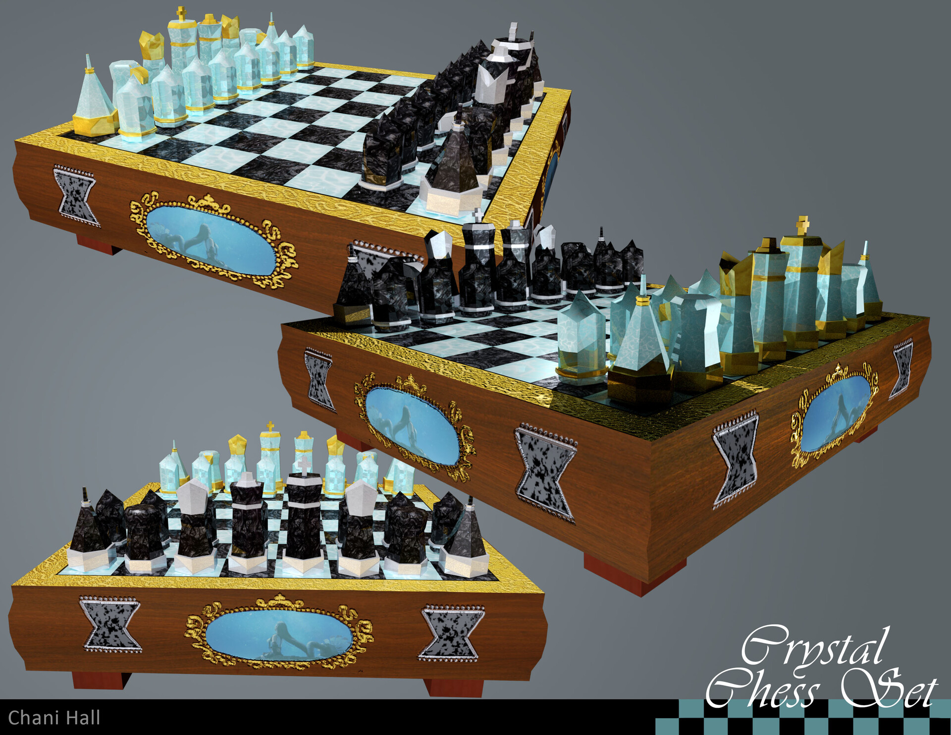 ArtStation - Crystal Chess Set