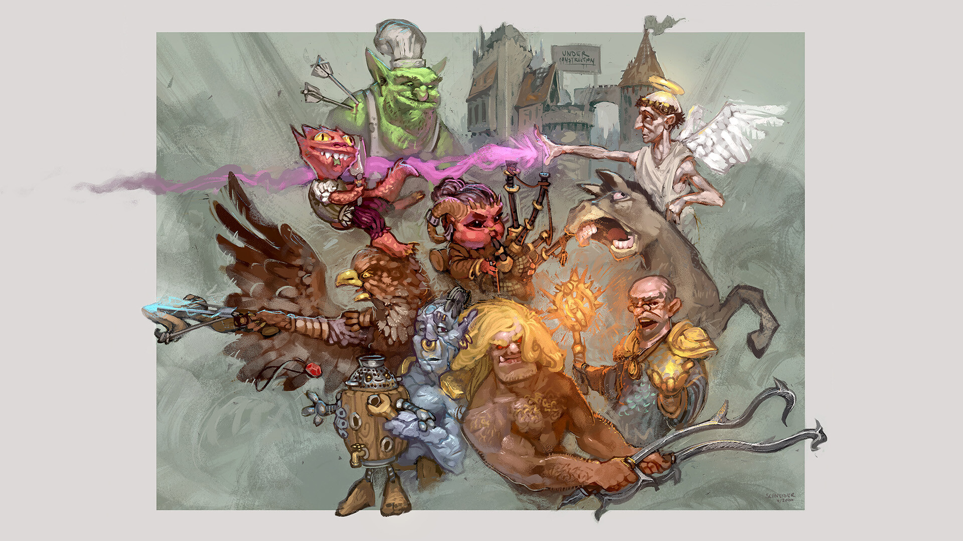 ArtStation - DnD Party wallpaper