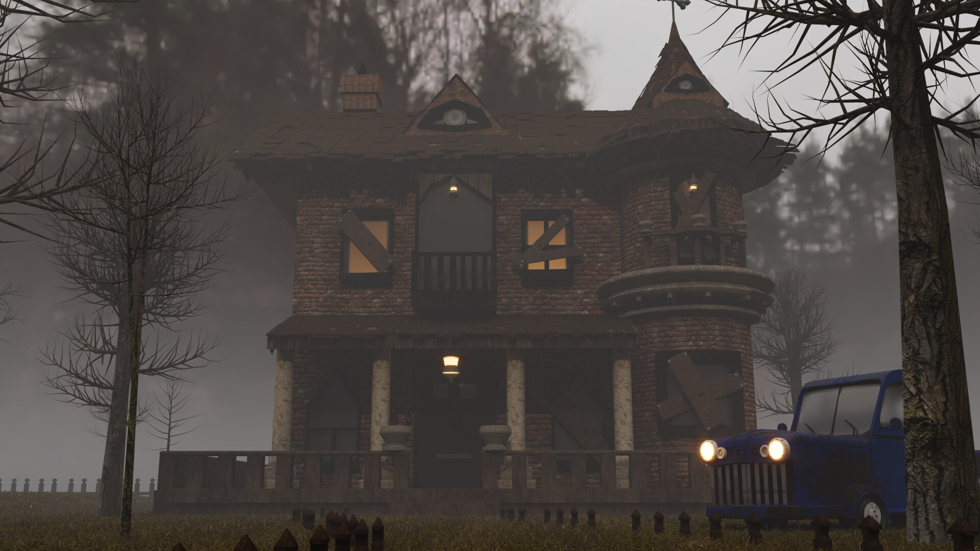 ArtStation - Haunted House Environment, SAG 485 Senior Project