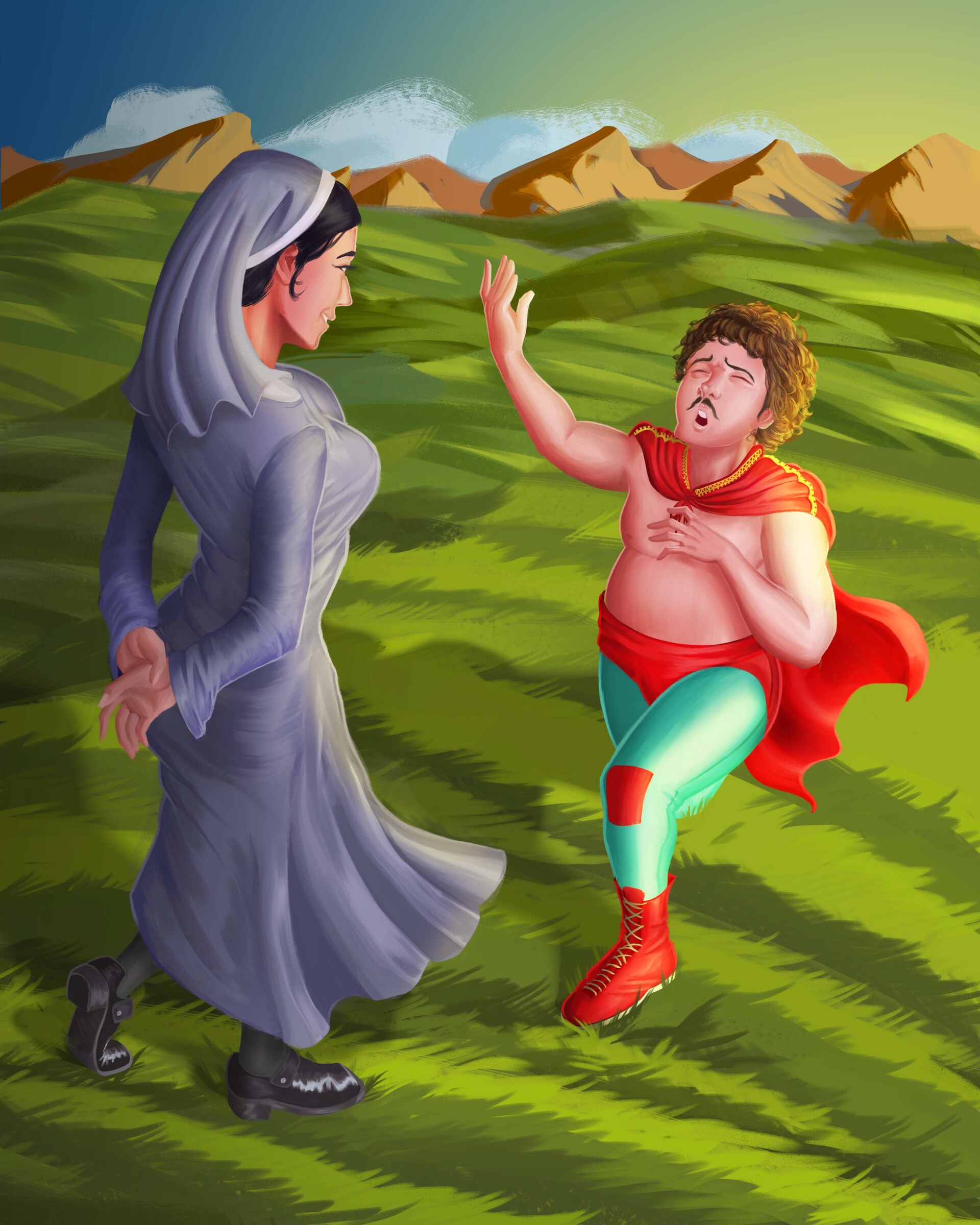nacho libre cartoon
