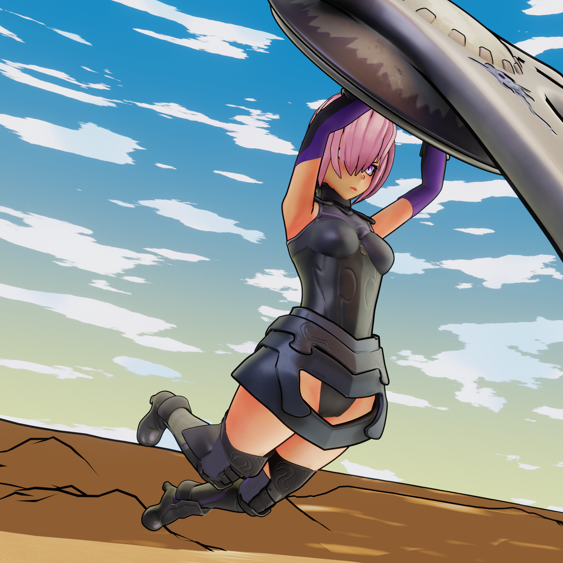 nottodayrender - Mash Kyrielight («Fate/Grand Order») 3D FANART/Animation