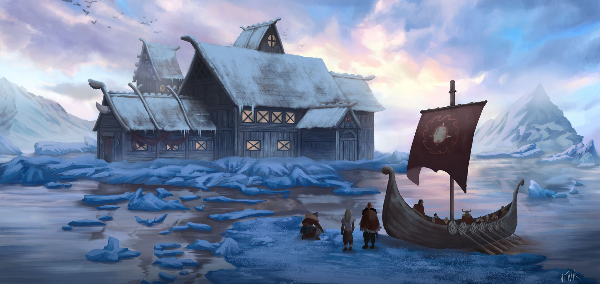 ArtStation - Viking village