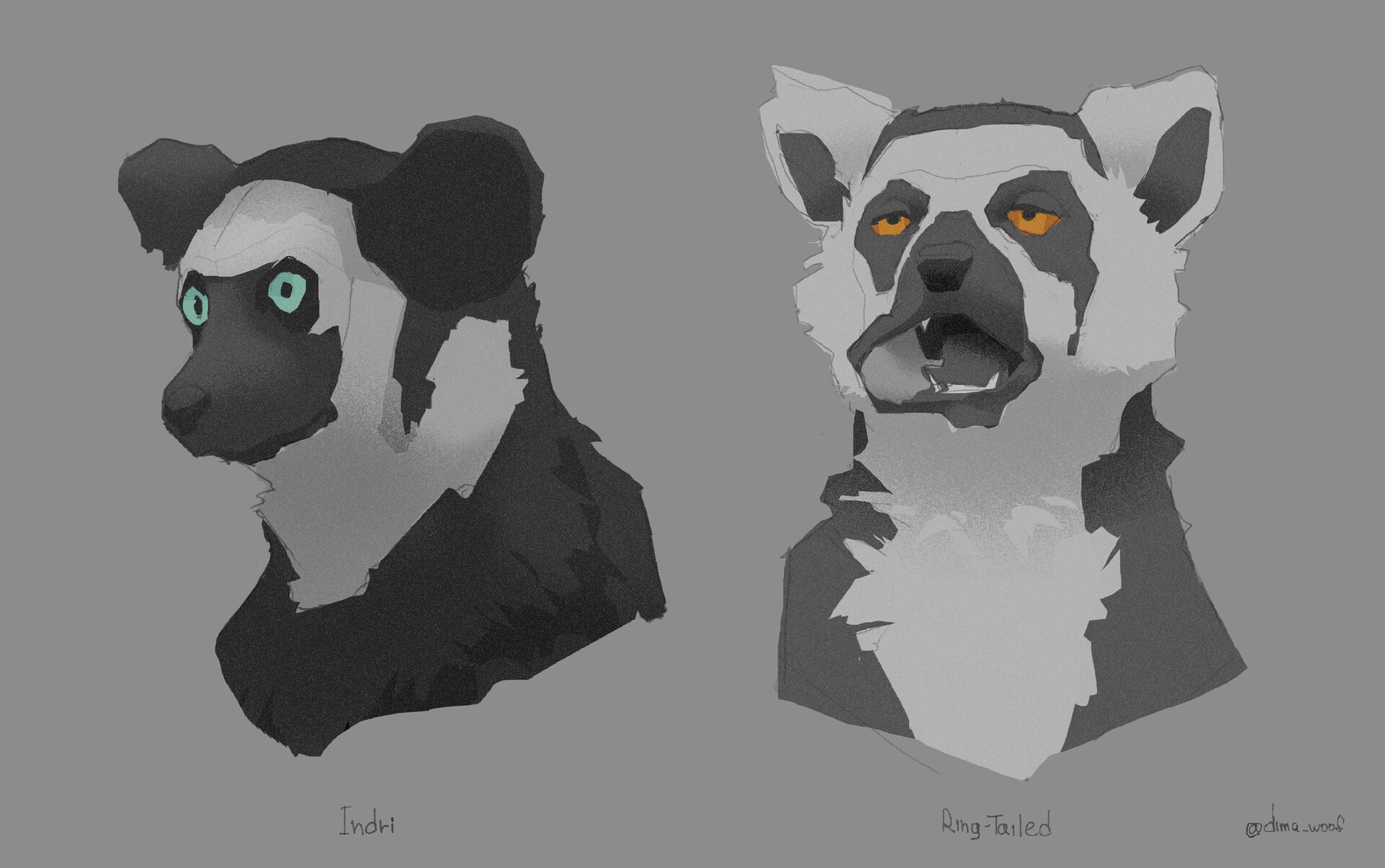 ArtStation - Sketches of primates