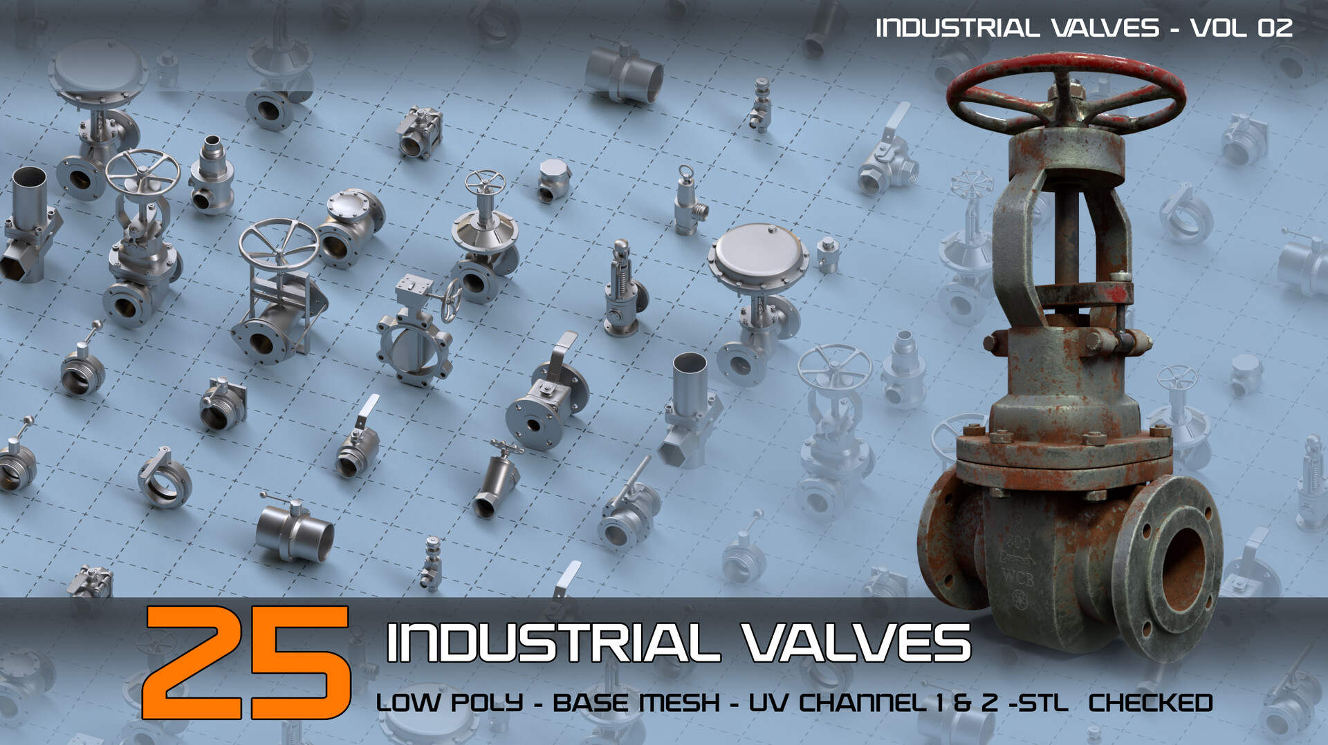 ArtStation - 25 Industrial Valves