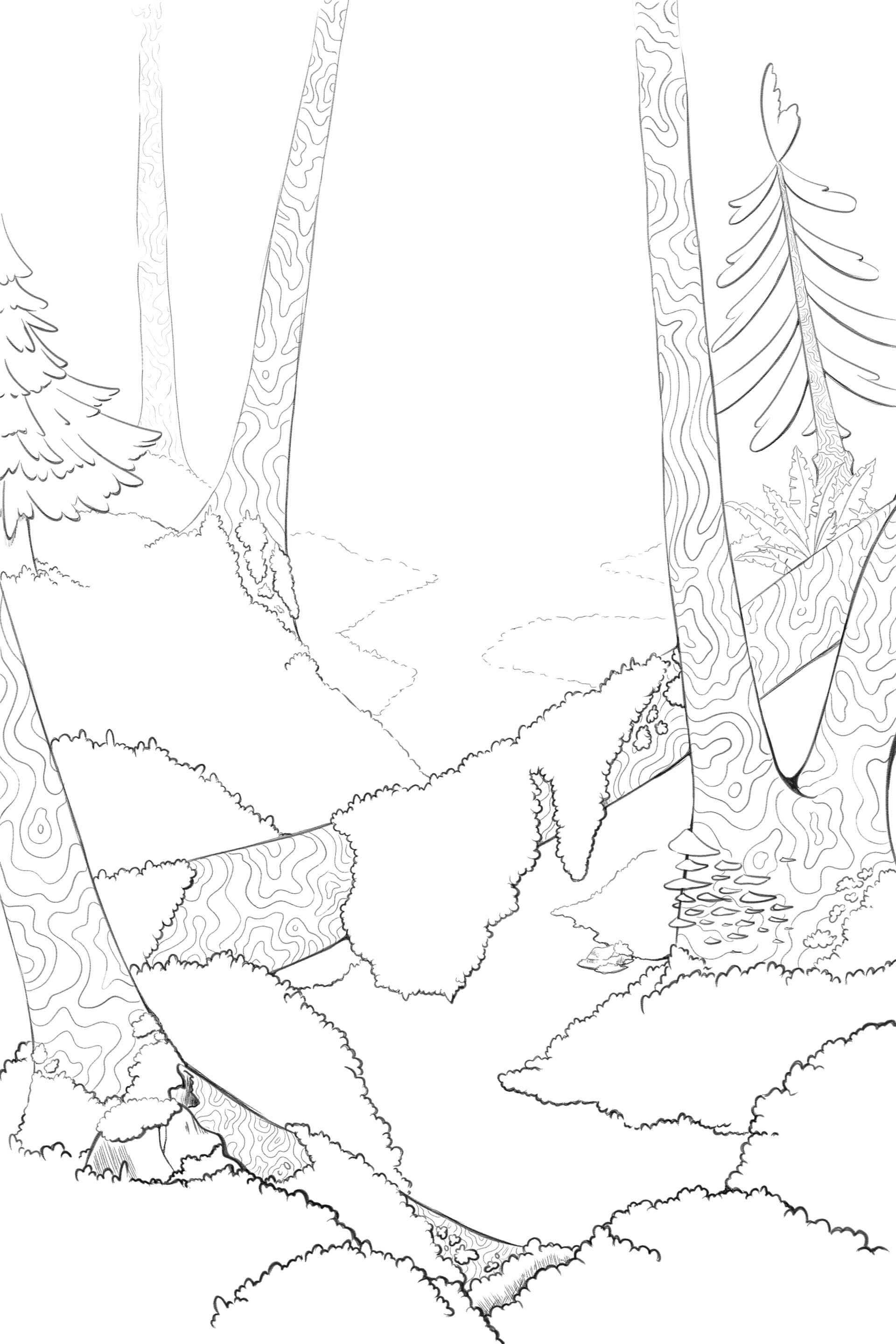 taiga biome coloring pages