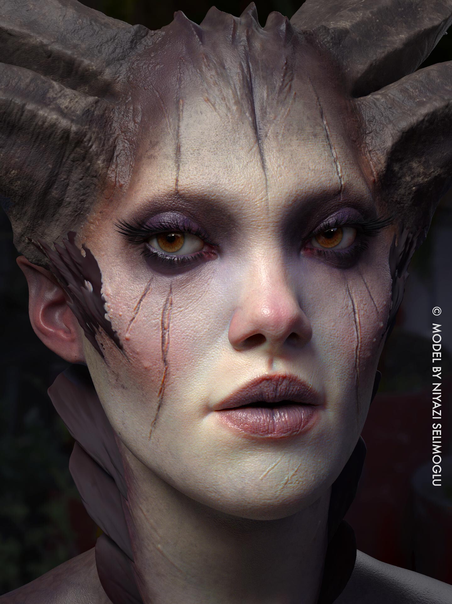 ArtStation - Character Face Texturing in Substance Painter Final Product