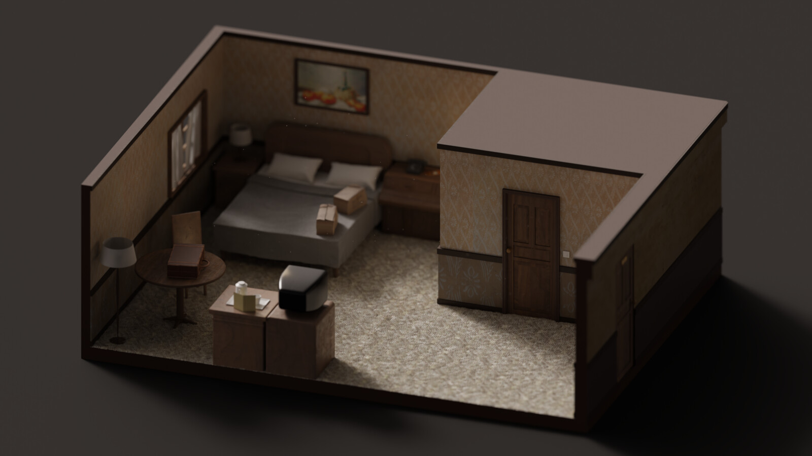 Ignacio Aramendia - Hotel Dusk: Room 215 - Miniature