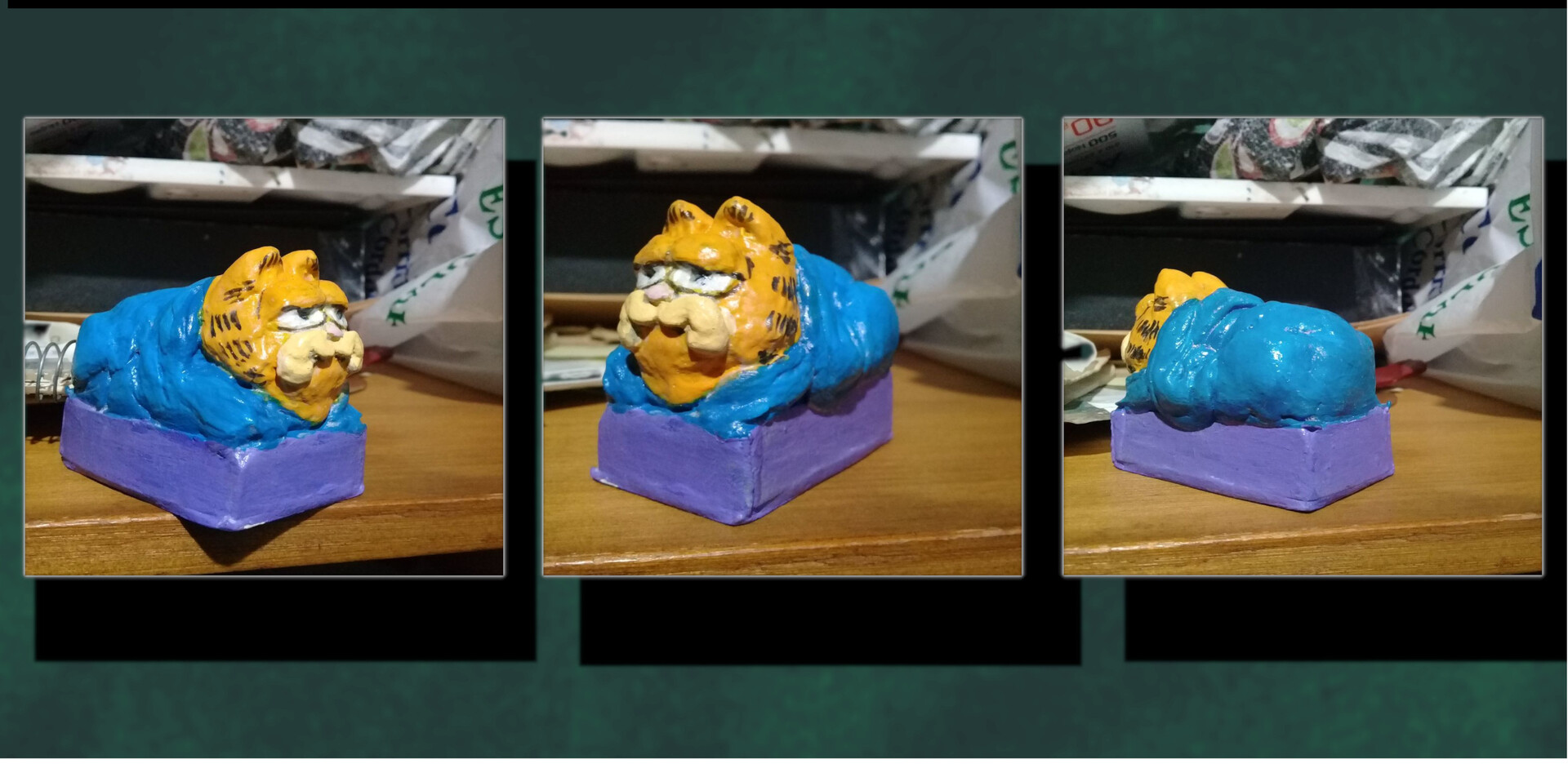 Gebereal - small figurine of fat creature in bed