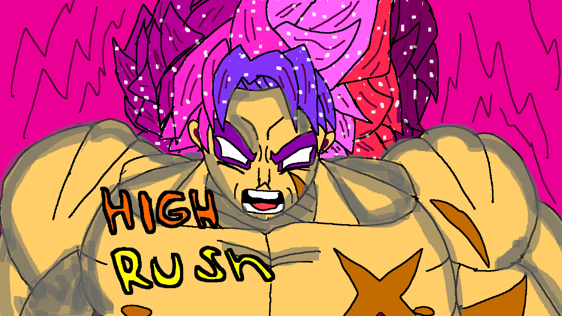 ArtStation - super broly with ssj galaxy form