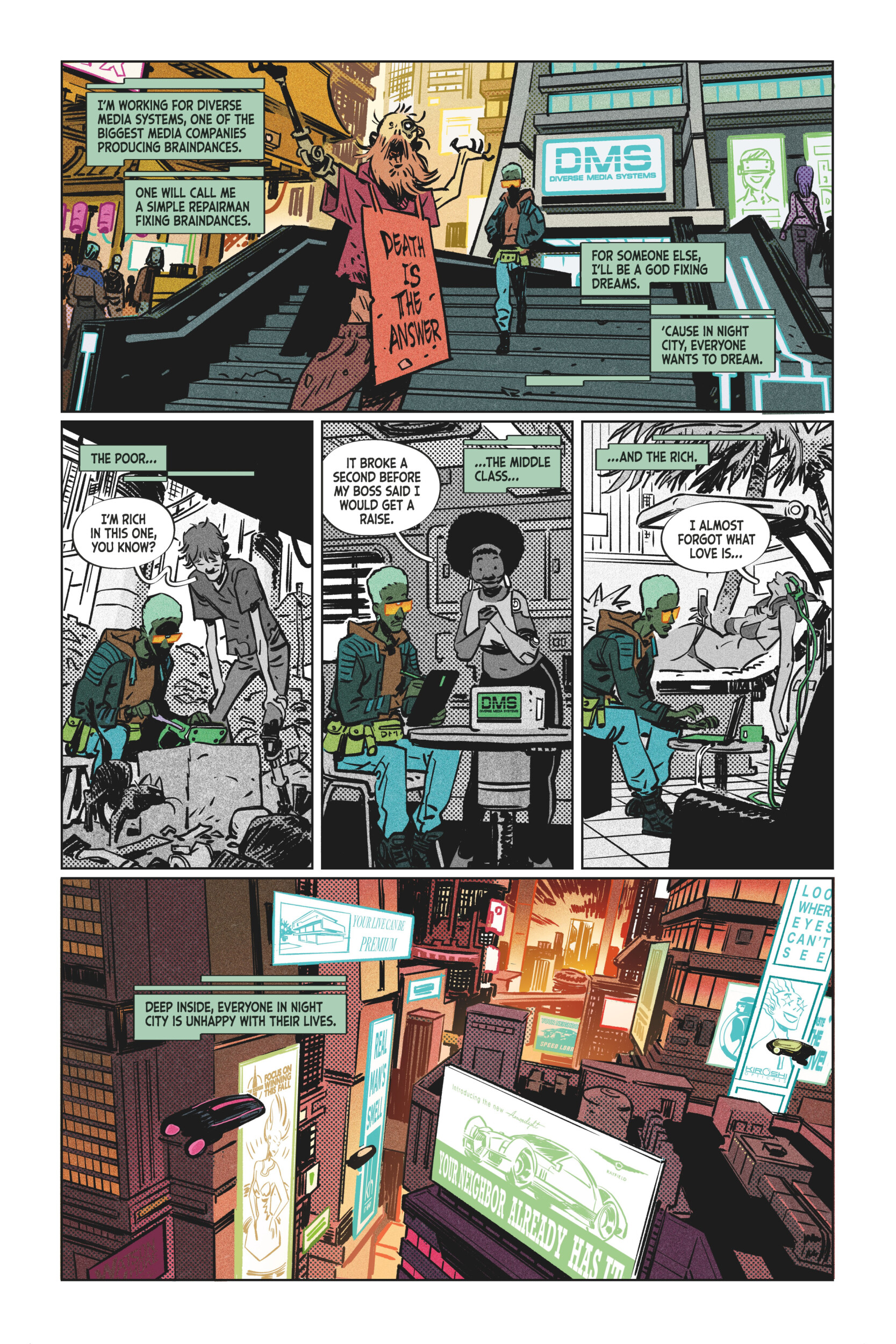 ArtStation - Cyberpunk 2077 "Blackout" pages