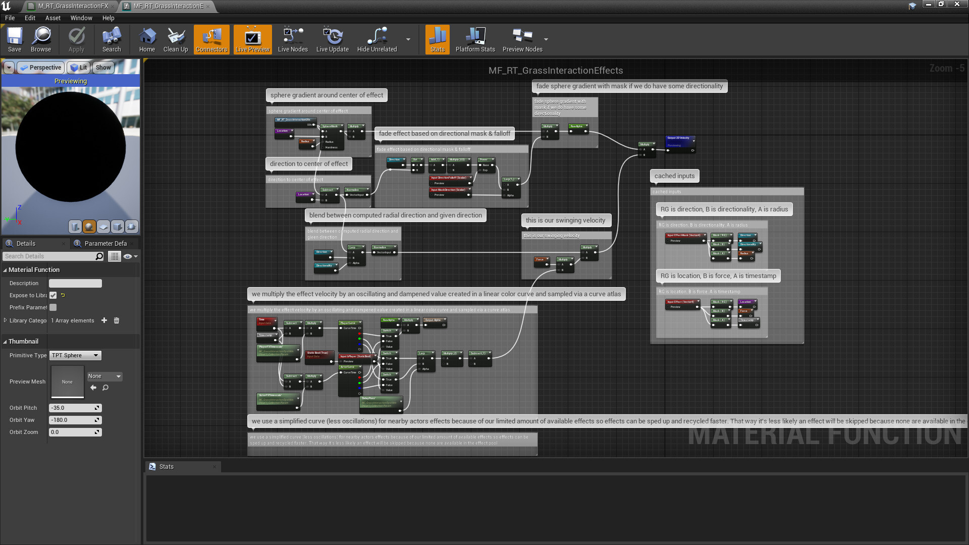 Ghislain GIRARDOT - Unreal Engine Blueprint System - Advanced Grass Interaction System