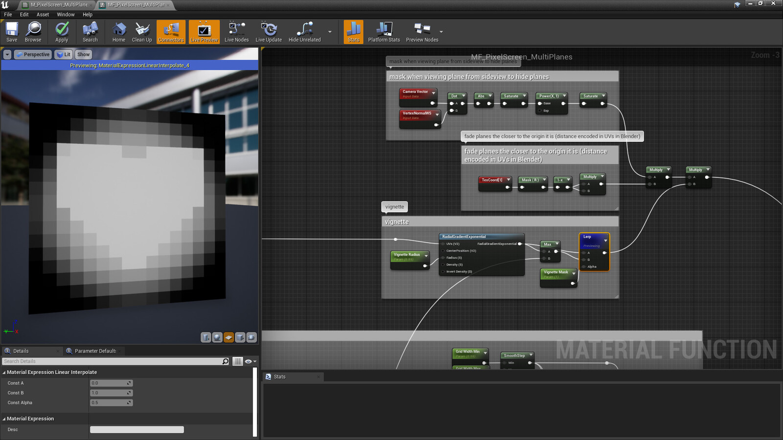 Ghislain GIRARDOT - Unreal Engine Tutorial - Glitchy pixelated effect