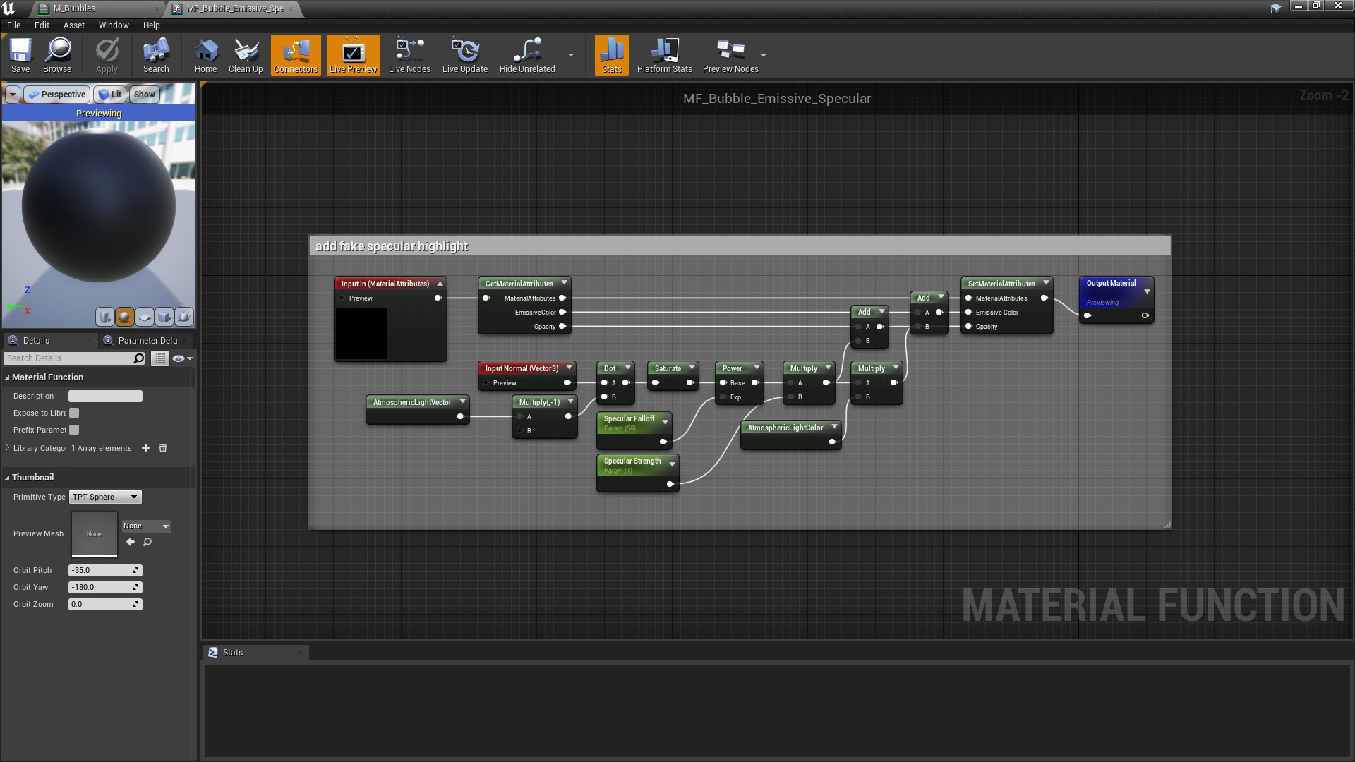 Ghislain GIRARDOT - Unreal Engine Tutorial - Complex Bubble Material