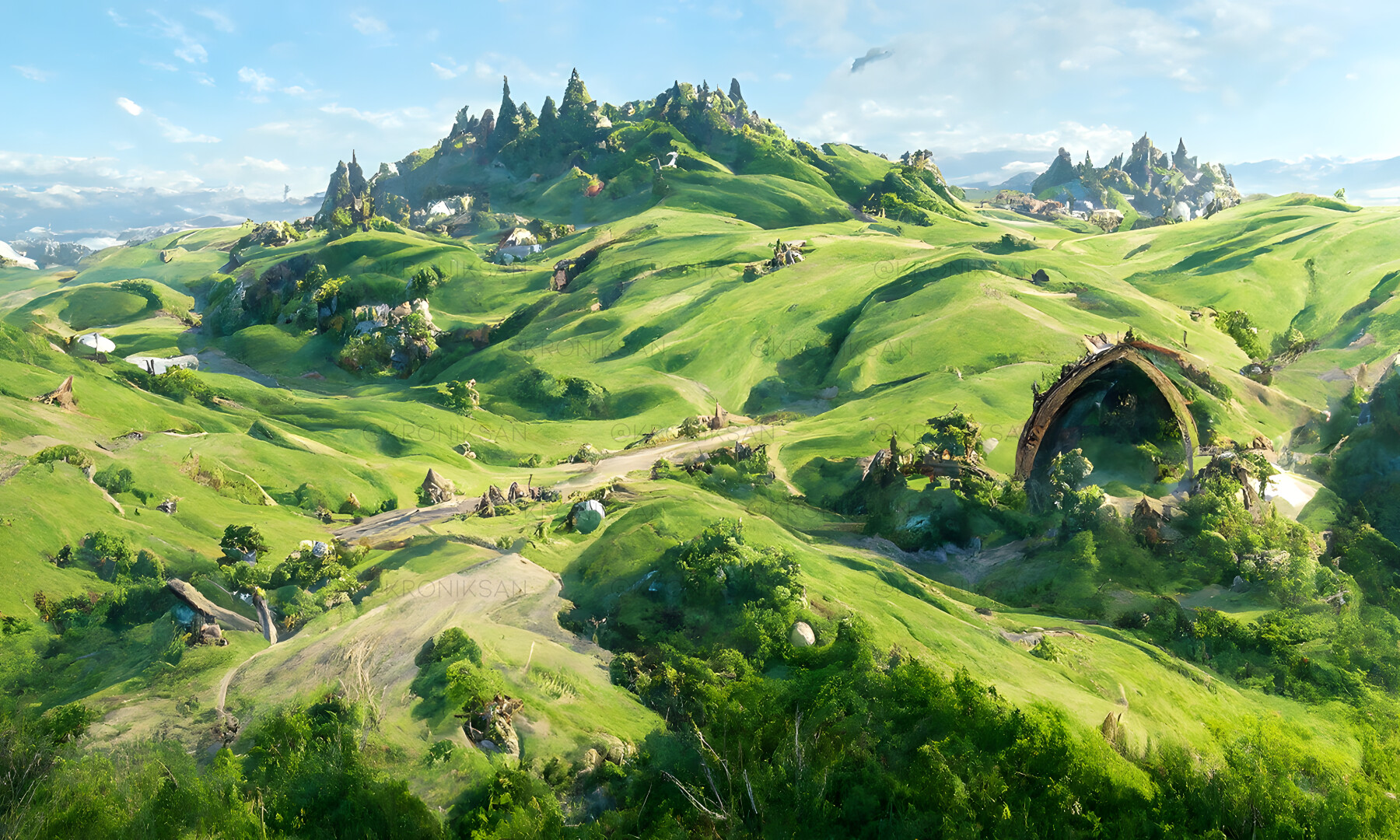 Concept Art Landscape Lotr