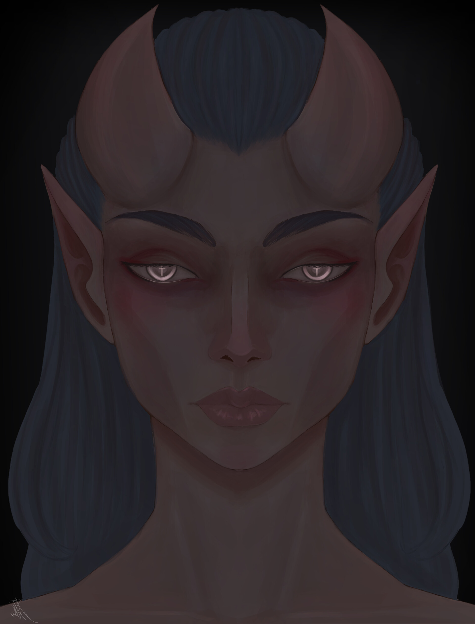 ArtStation - DEMONESS DIGITAL PAINTING