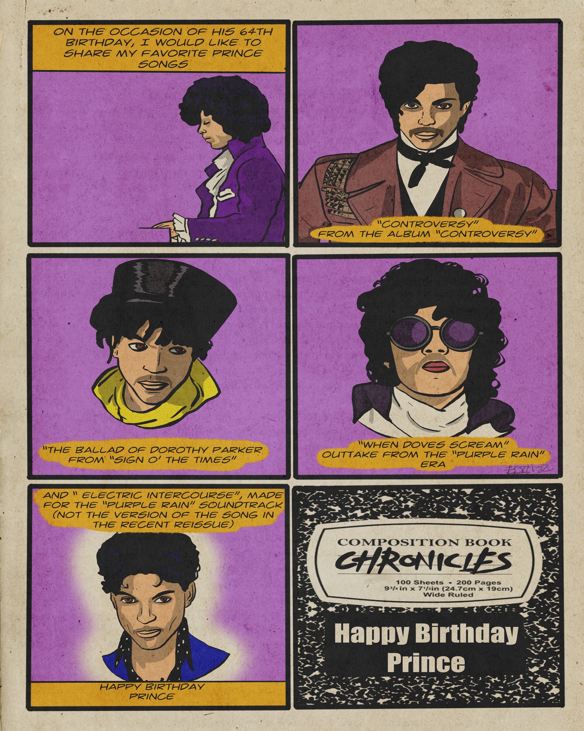ArtStation - Liner Notes - Happy Birthday Prince