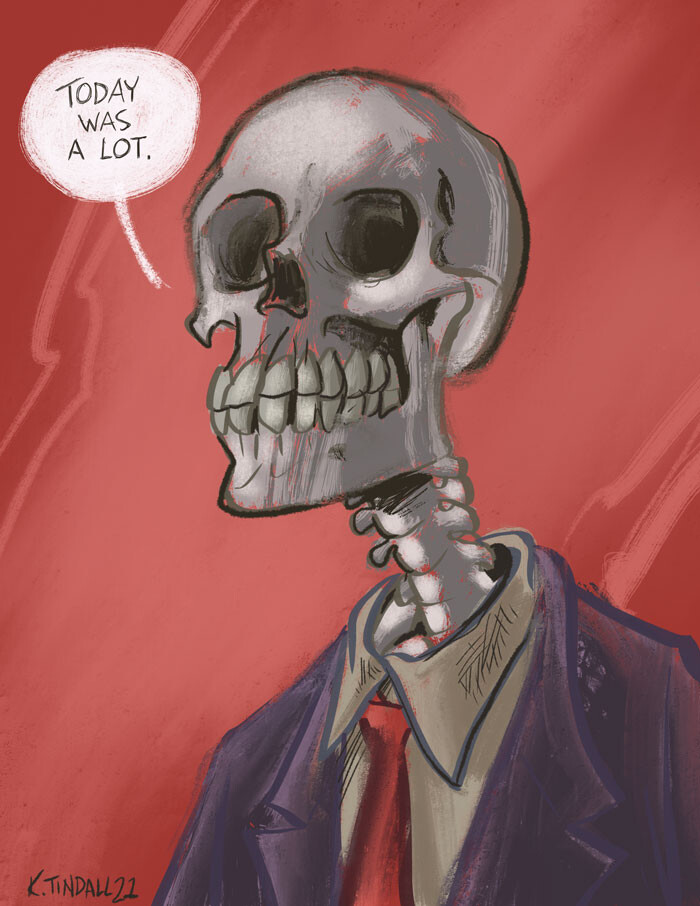 ArtStation - The Skeleton of Depression