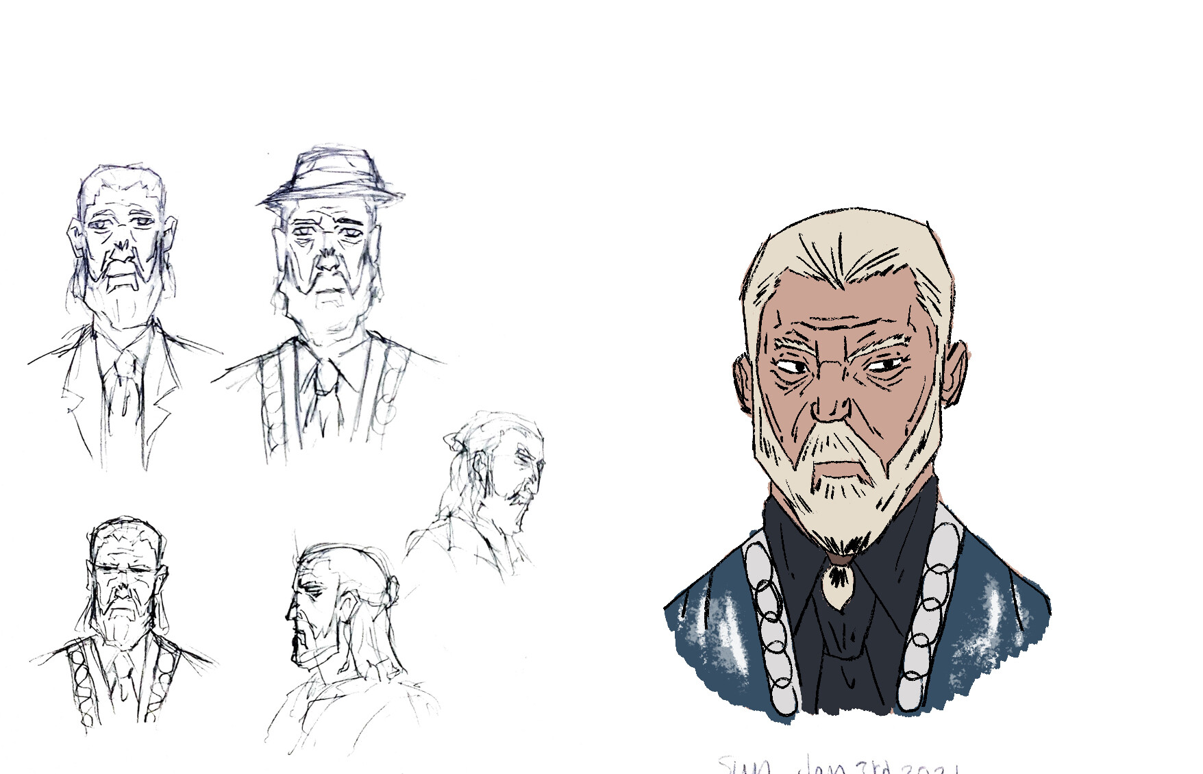 ArtStation - Character Redraw-Old Wizard