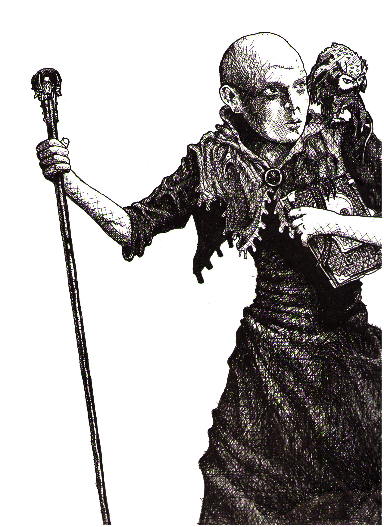 ArtStation - Necromancer and Familiar